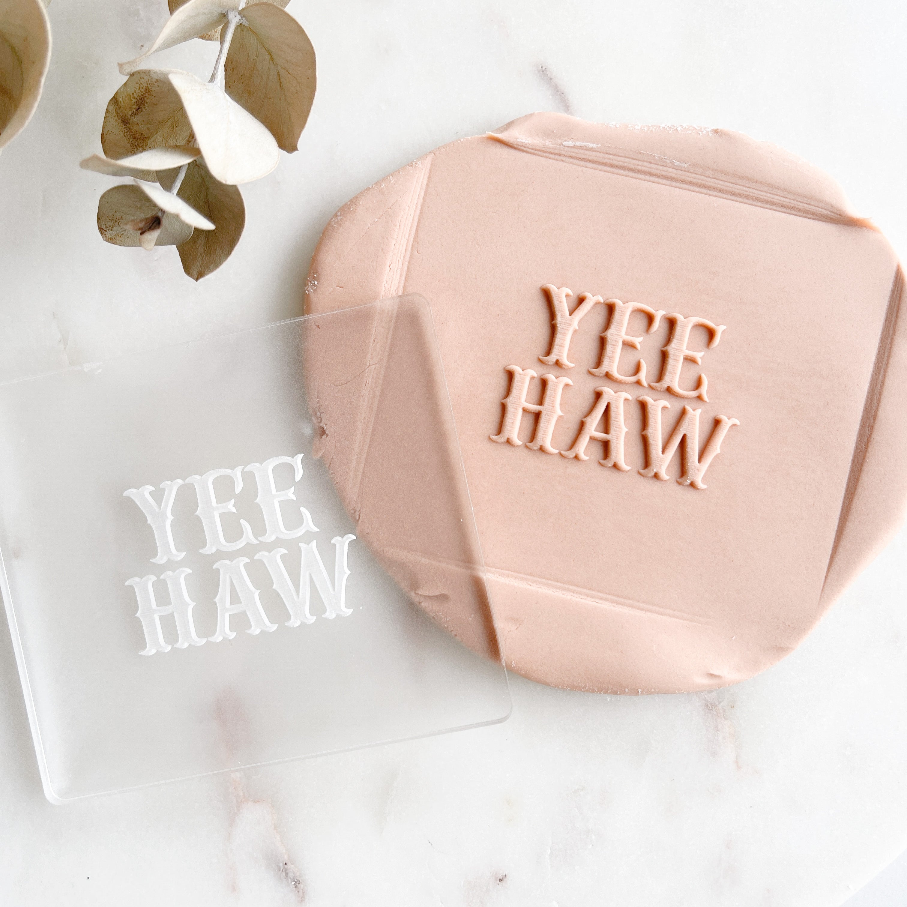 Yee Haw Western Font Raised Stamp – Stamped By Amelia